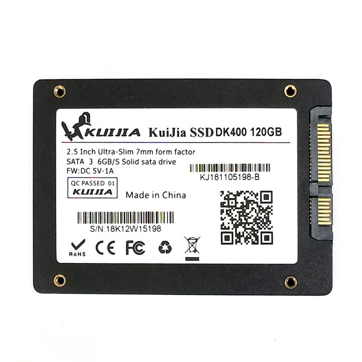 SSD 120G Kuijia Chính hãng DK500 Sata III 6Gb/s - Chính hãng tại HP
